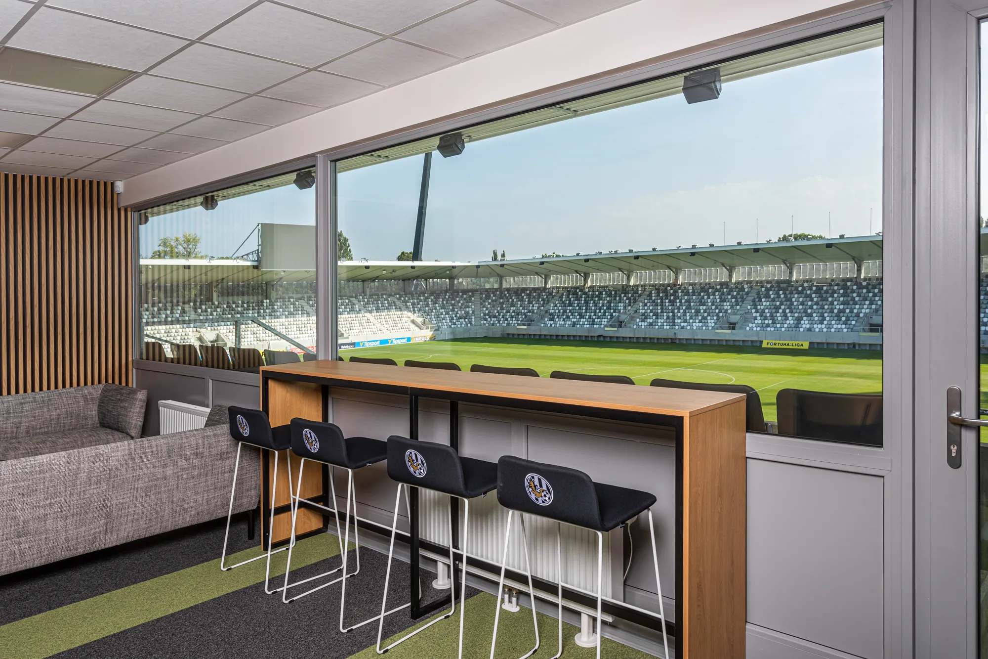 Skyboxes at the football stadium – LD Seating
